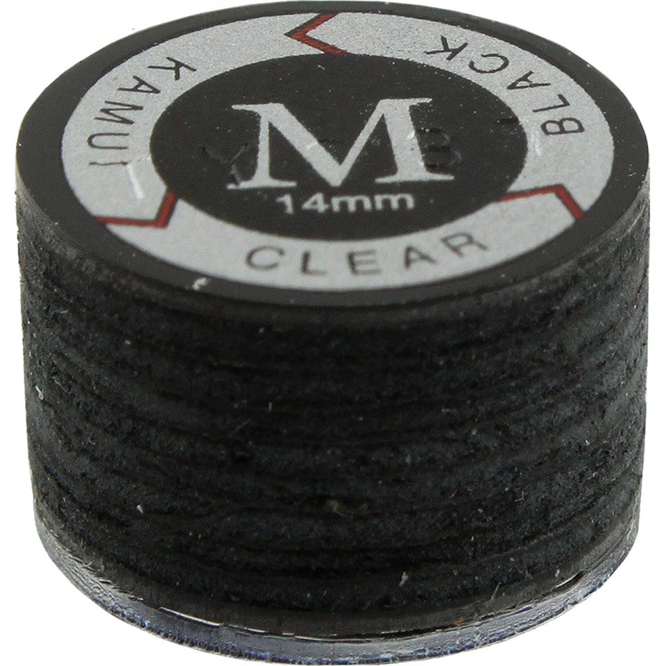 Kamui Black & Clear Billiard Cue Tip - Medium 14mm
