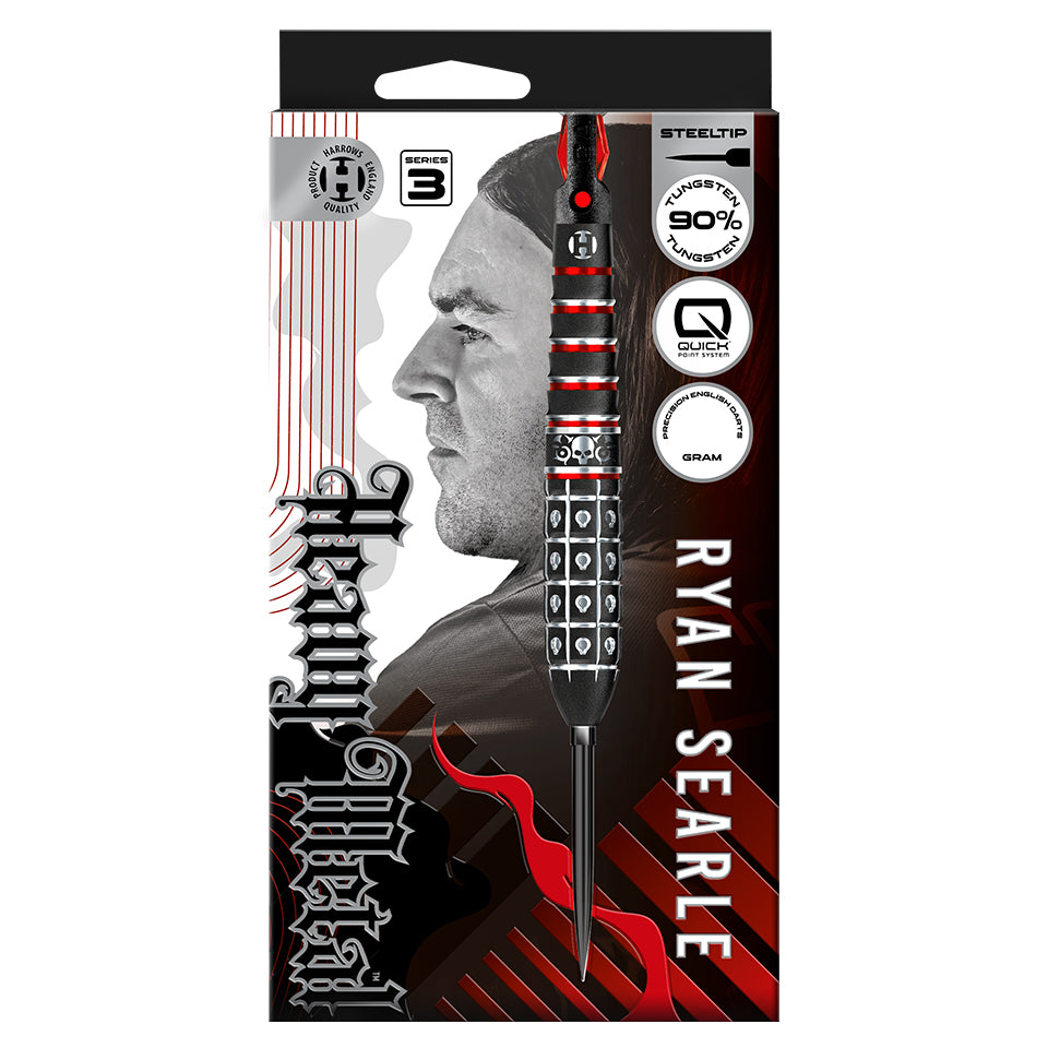Harrows Ryan Searle Series 3 Quick Point Steel Tip Darts - 32gm