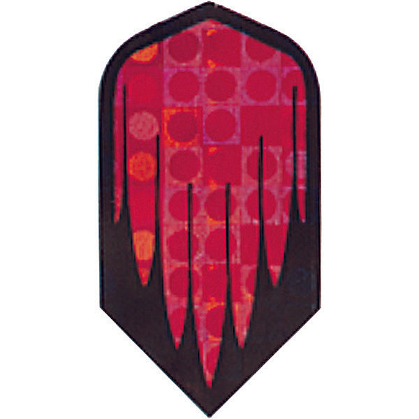 GLD 2d Glitter Dart Flights - Slim Red