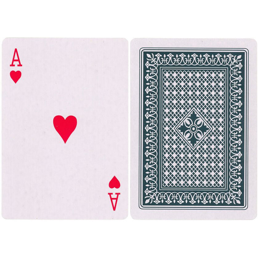 Jumbo Size Plastic Coated Playing Cards - Blue