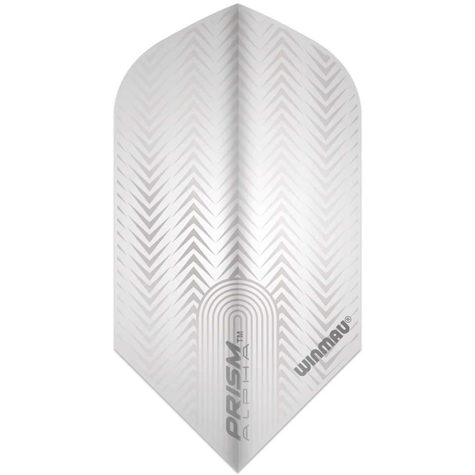 Winmau Prism Alpha Dart Flights - Slim White