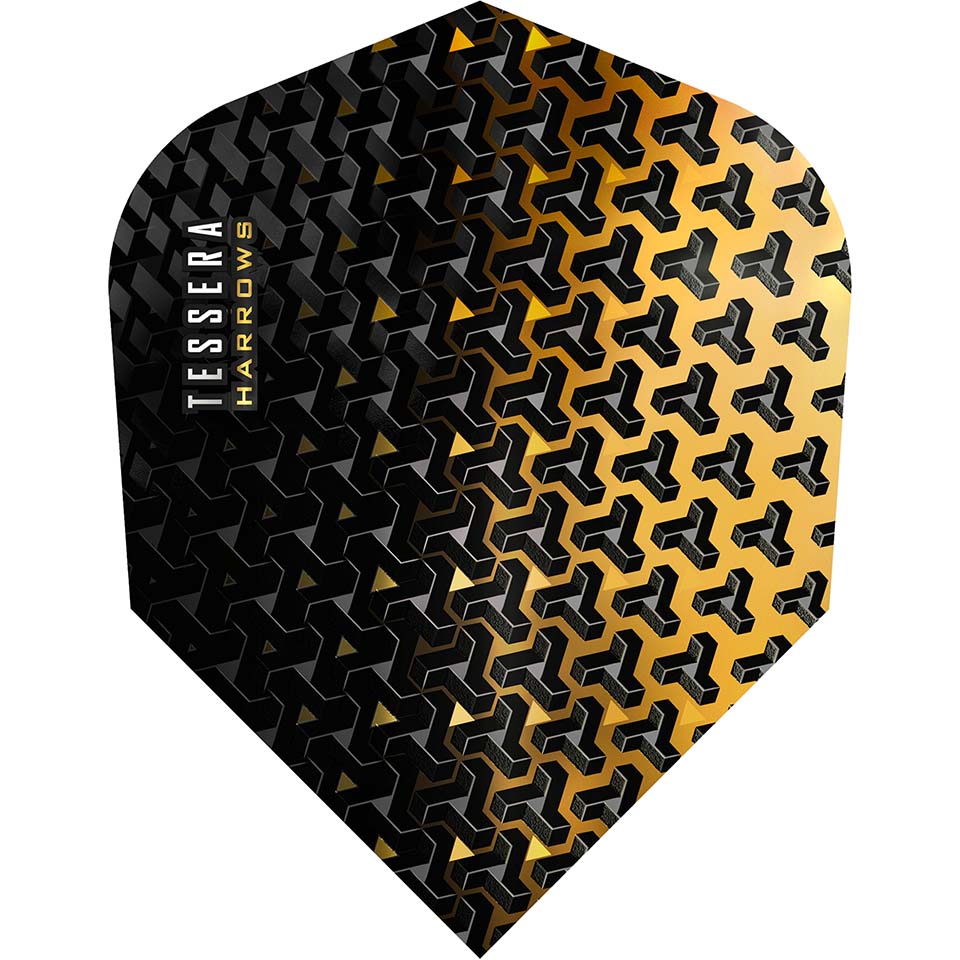 Harrows Tessera Dart Flights - Shape Gold