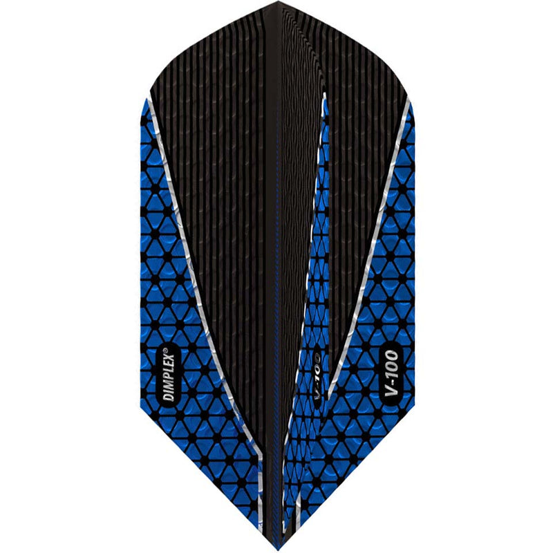 GLD Dimplex Hybrid Dart Flights - Slim Metallic Royal Blue