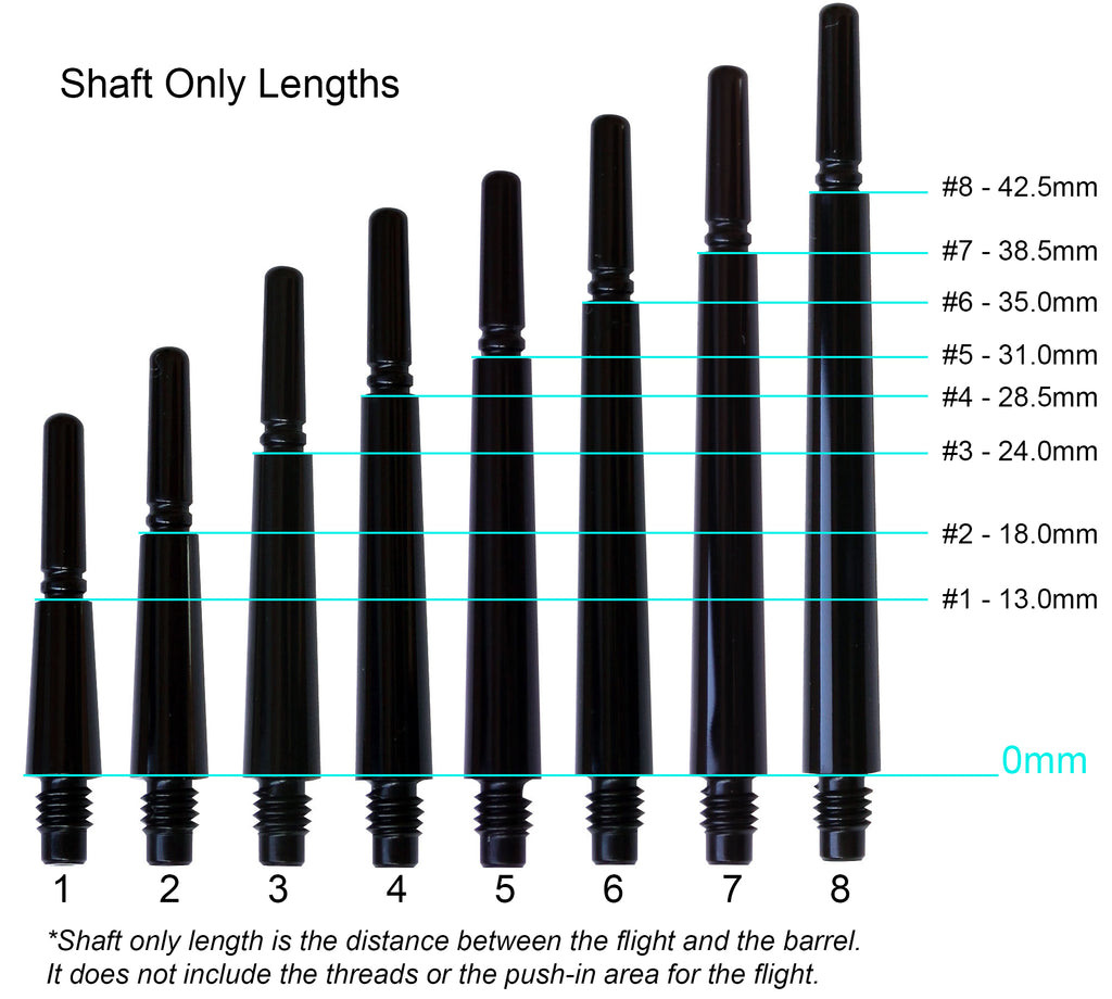 Fit Flight Gear Slim Locked Dart Shafts - Long #7 (38.5mm) White